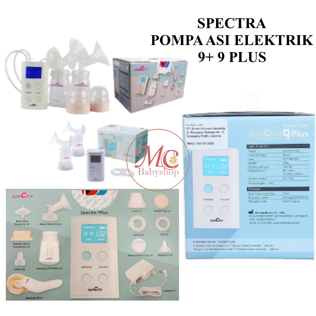 Jual SPECTRA POMPA ASI ELEKTRIK SPECTRA 9+ 9 PLUS / NEW MOTOR | Shopee ...