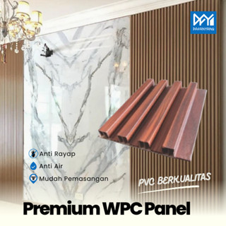 Jual Golden [3METER x 16 CM] Wood Wall Panel WPC GW-FA 10 PCS 1BOX Best Quality PVC Dekorasi ...