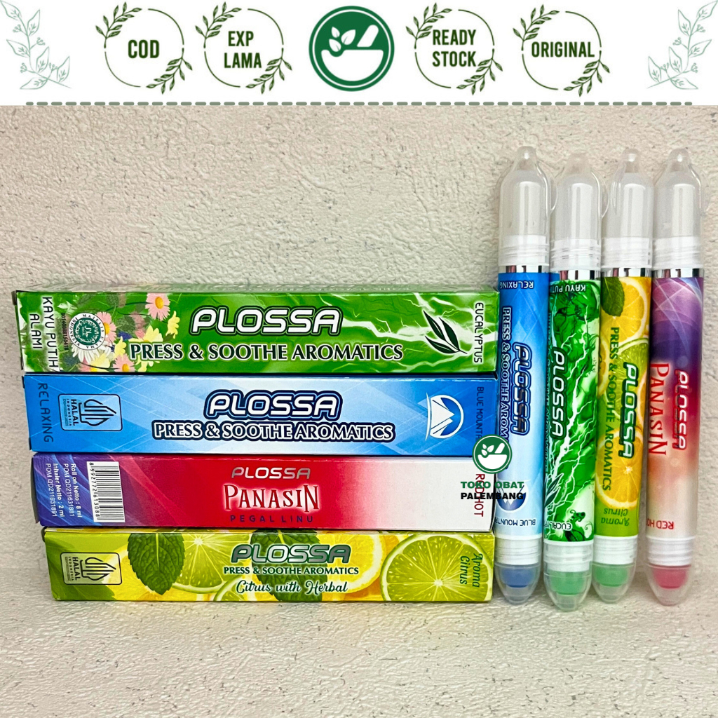 Jual PLOSSA BESAR 10ML 4 in 1 ROLL ON INHALER Aromatherapy Minyak Angin ...