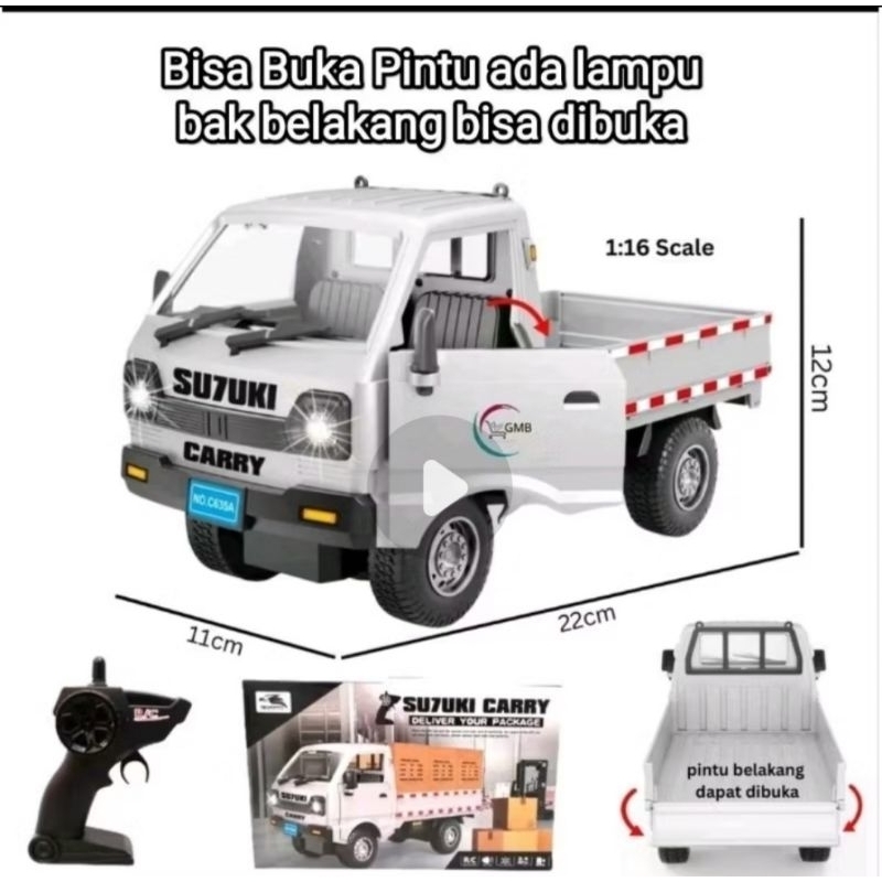 Jual 0REMOTE CONTROL MOBIL RC PICK UP TRUCK BOX SUZUKI CARRY & CARGO 1: ...