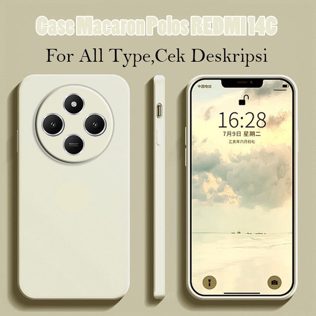 Jual Softcase Macaron Polos Type REDMI 14C Terbaru - Case Macaron ...
