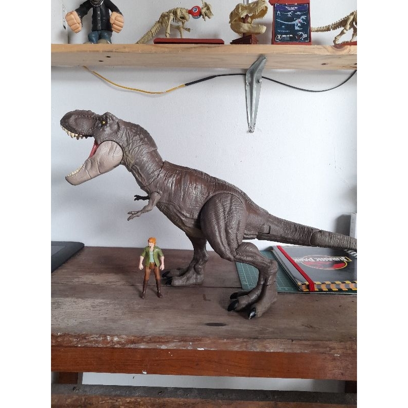 Jual jurassic world tyrannosaurus rex junk bite n fight | Shopee Indonesia
