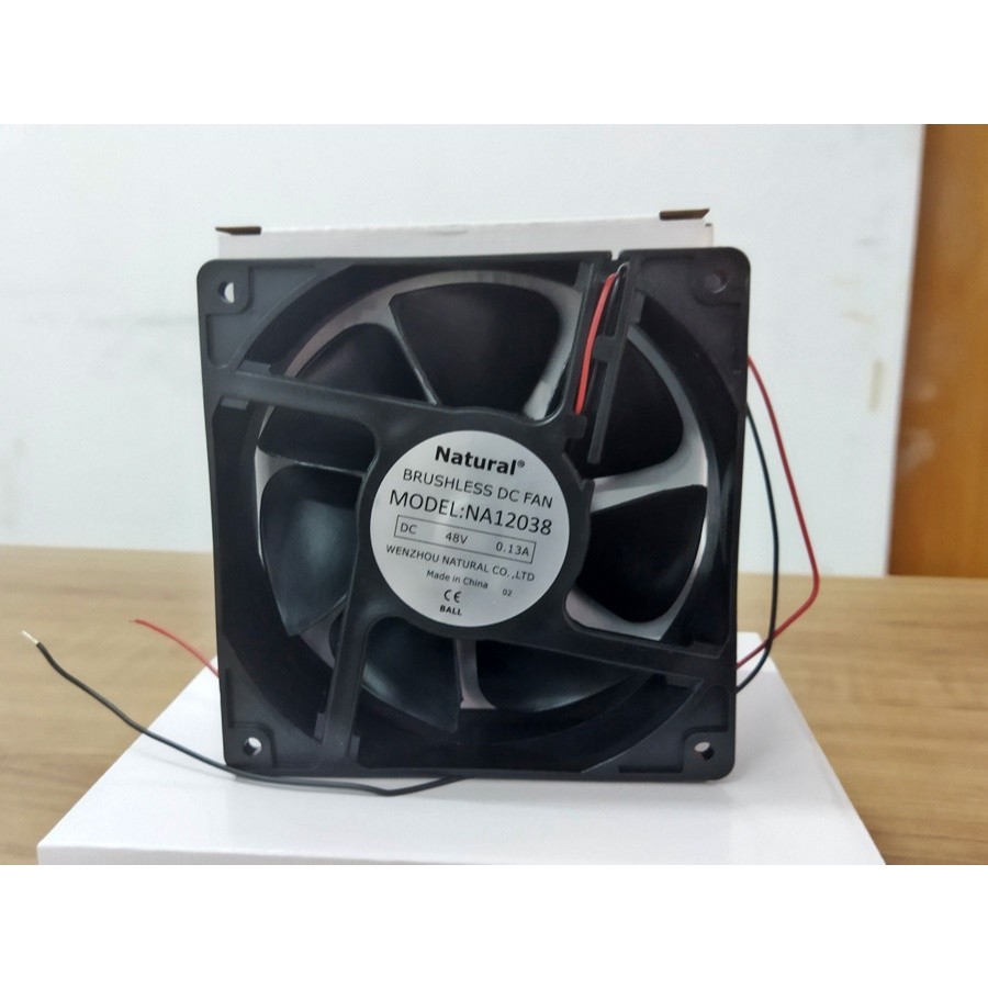 Jual Exhaust Fan 48VDC 4" DC12038 Natural kipas pendingin 48v dc 4 inch brushless axial cooling ...