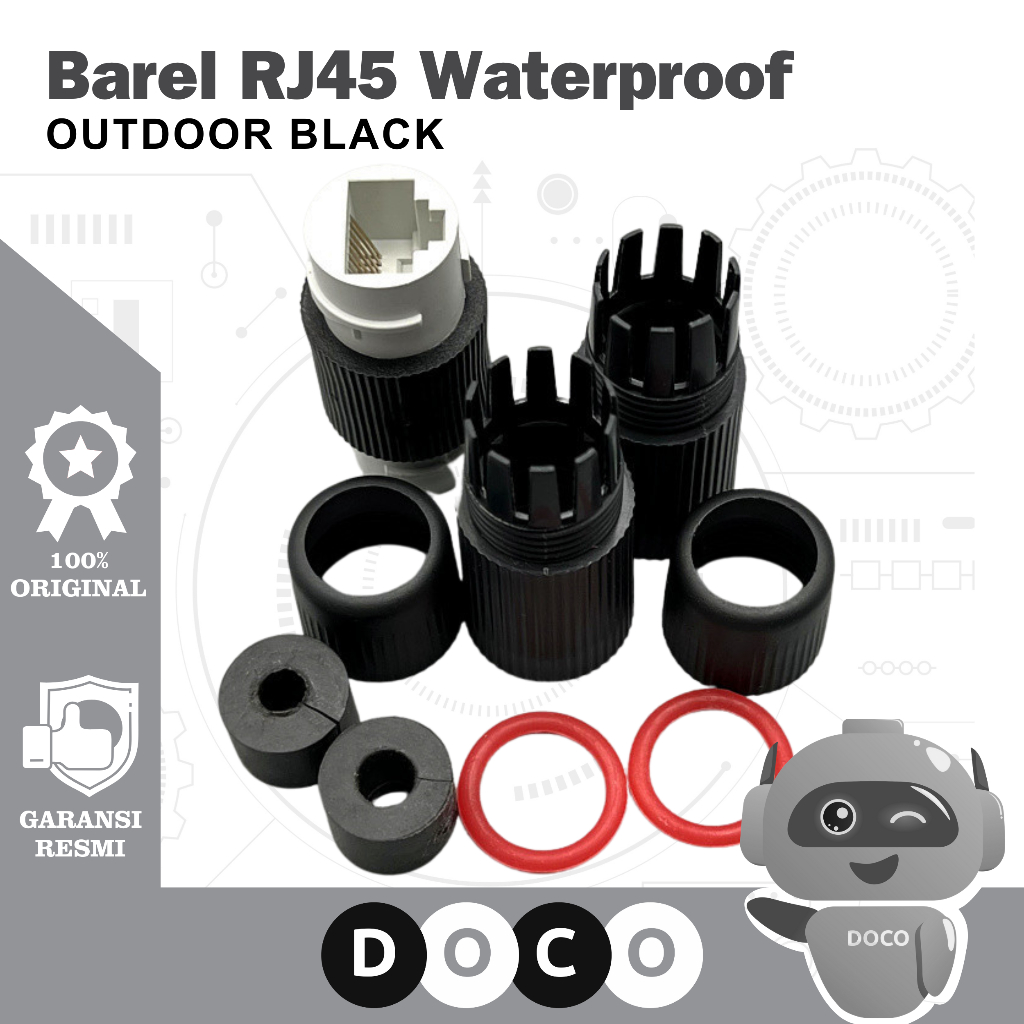 Jual Barel RJ45 Waterproof Outdoor RJ45 Barrel Couple Female To Female ...