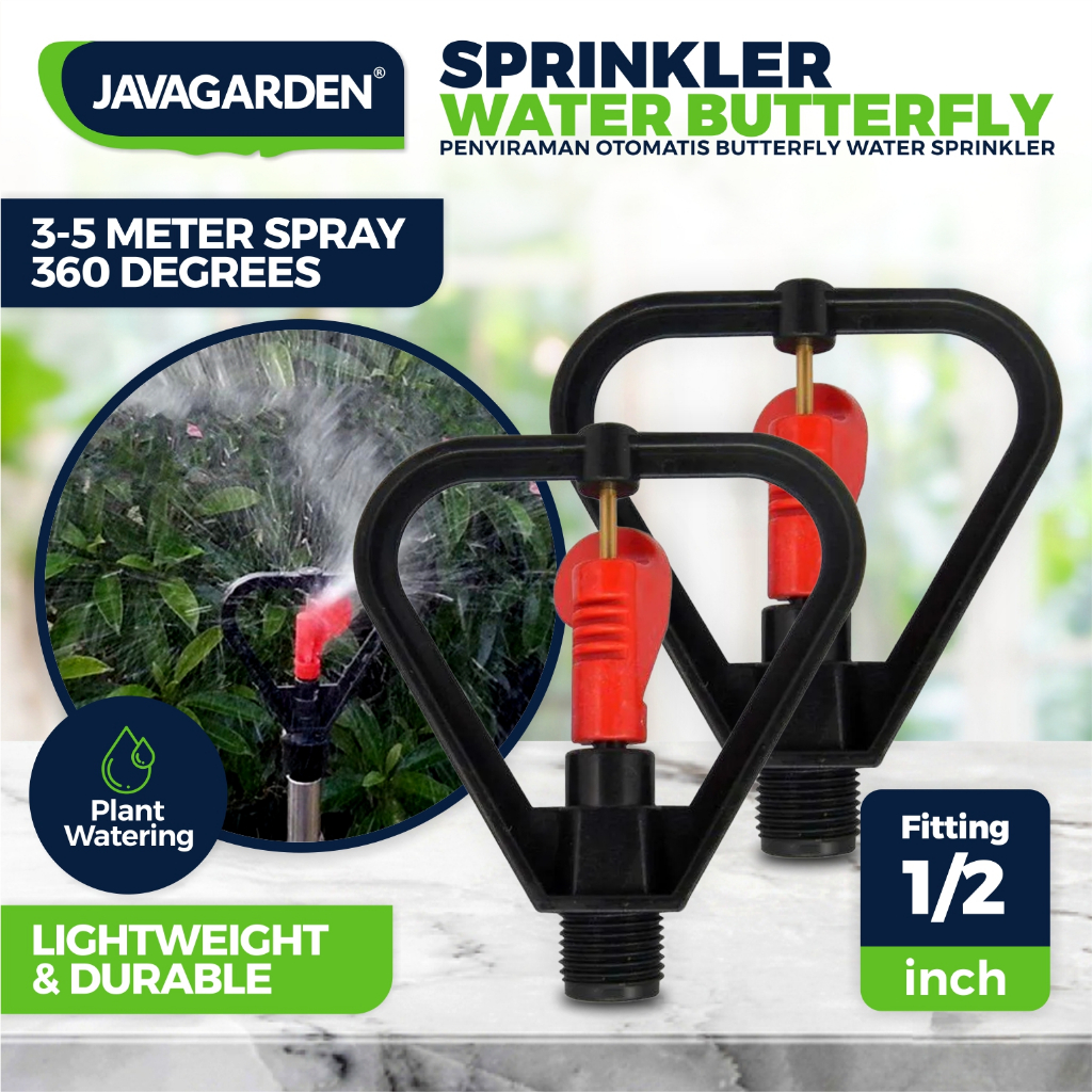 Jual Javagarden - Sprinkler Butterfly Merah Pengairan Irigasi Taman 360 ...