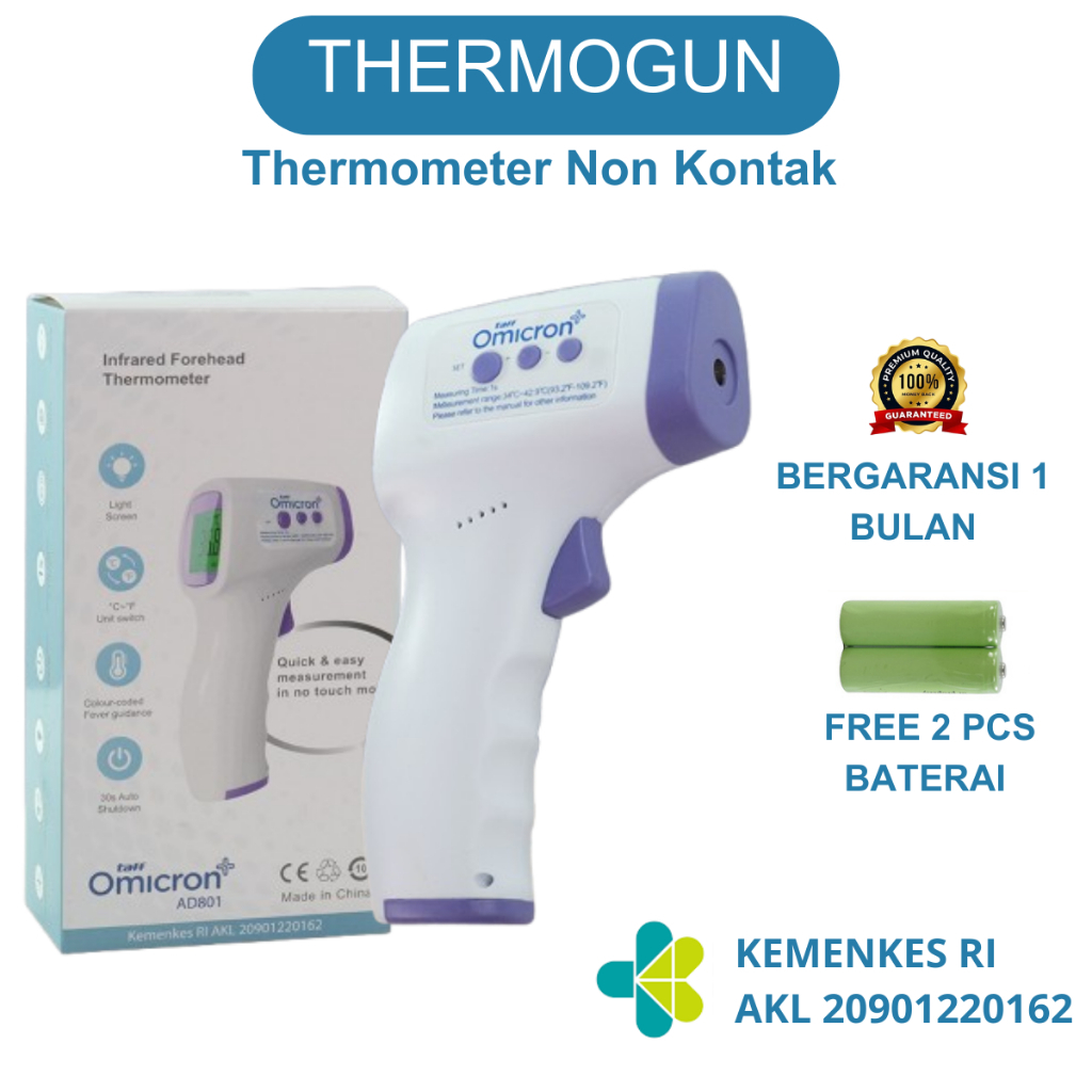 Jual Termometer Digital Thermometer Infrared Thermogun | Shopee Indonesia