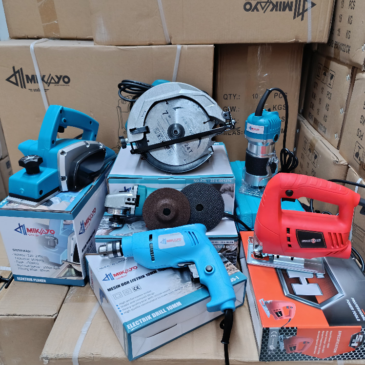 Jual PAKET TUKANG KAYU LENGKAP MESIN dari BOR 10MM / MESIN GURINDA ...