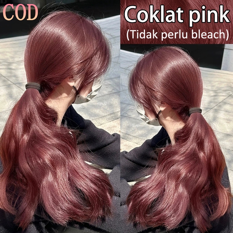Jual 【Beli 100ml gratis 100ml】STYLE FIT cat rambut Pink coklat *200ml ...