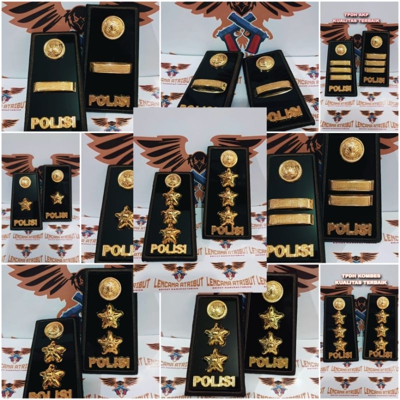 Jual cod pangkat PDH PERWIRA POLRI ( IPDA IPTU AKP KOMPOL AKBP KOMBES ...