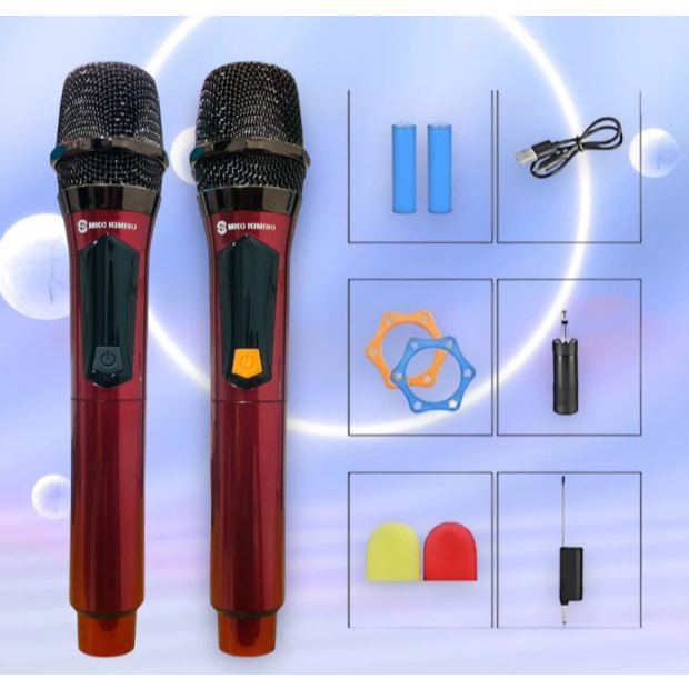 Jual NOIR Mic Wireless LT-129 Double Mic Profesional Wireless ...