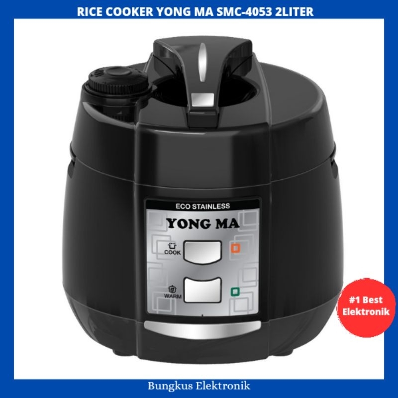 Jual RICE COOKER YONG MA 2LITER SMC4053 STAINLESS INNERPOT | Shopee ...