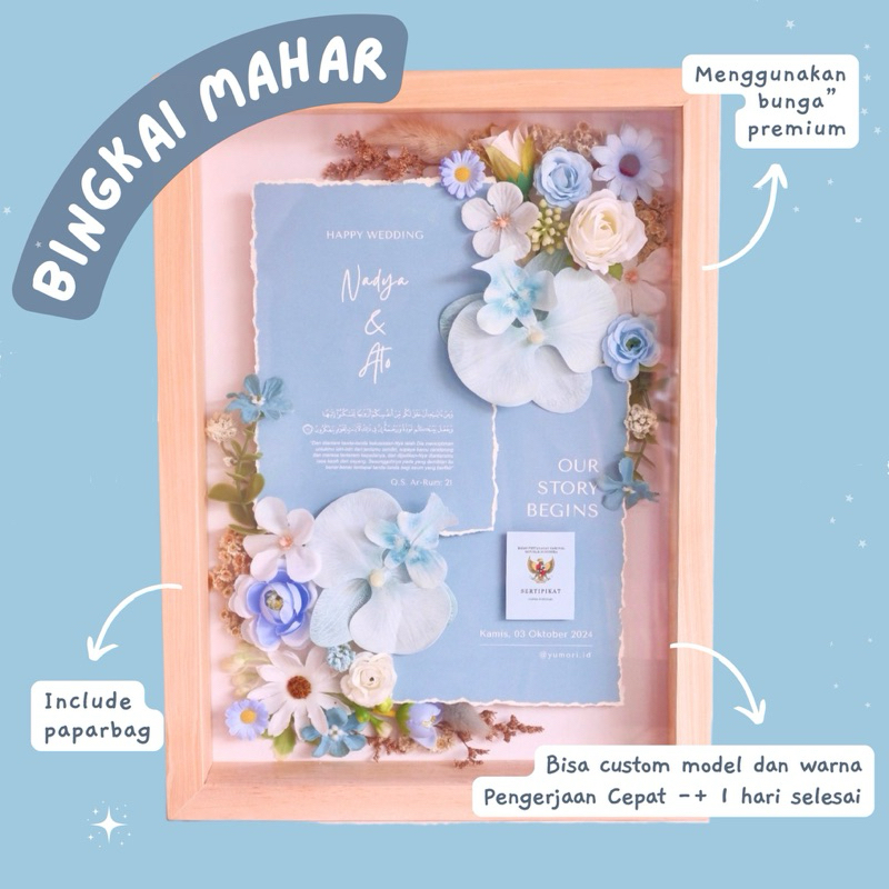 Jual Bingkai Mahar & Seserahan | Frame Simbolis Mahar, Tunangan & Akad ...