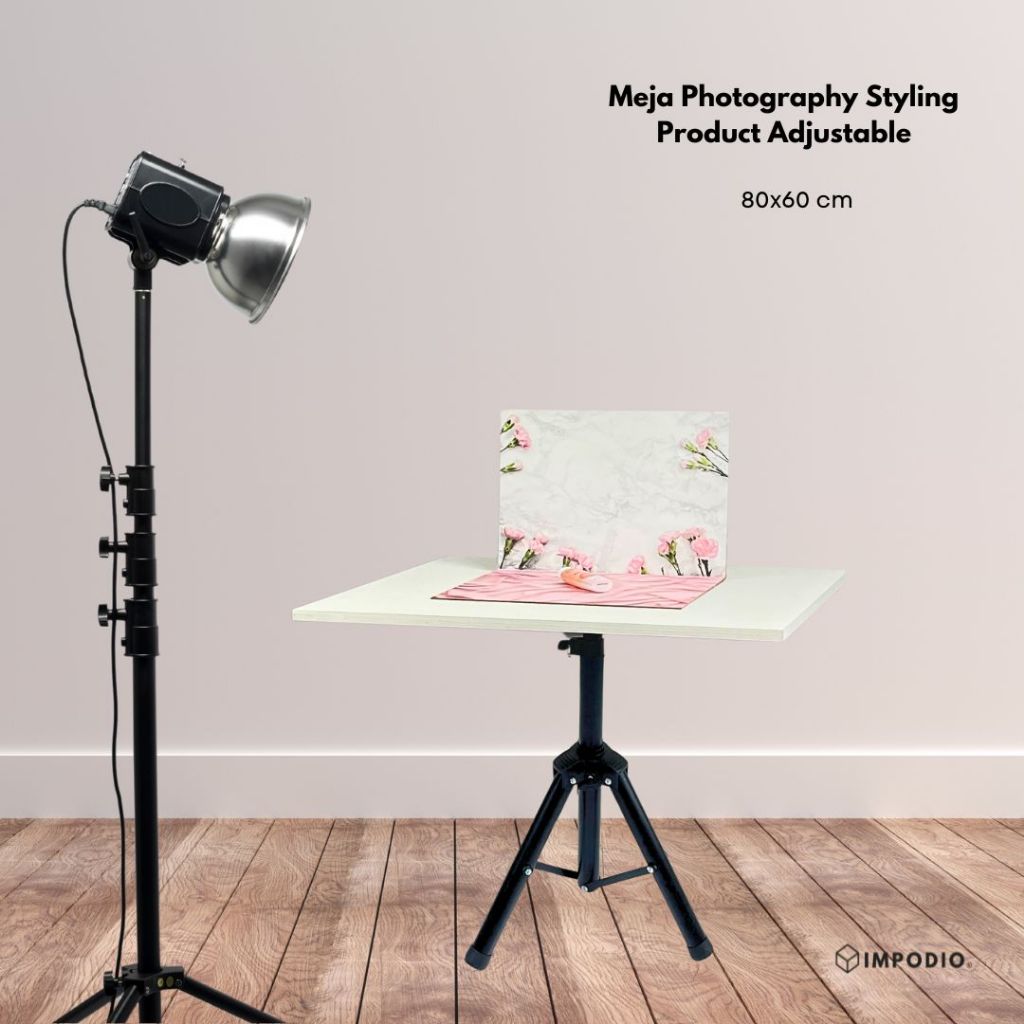 Jual IMPODIO Meja Photography Adjustable Styling Product - Standing ...