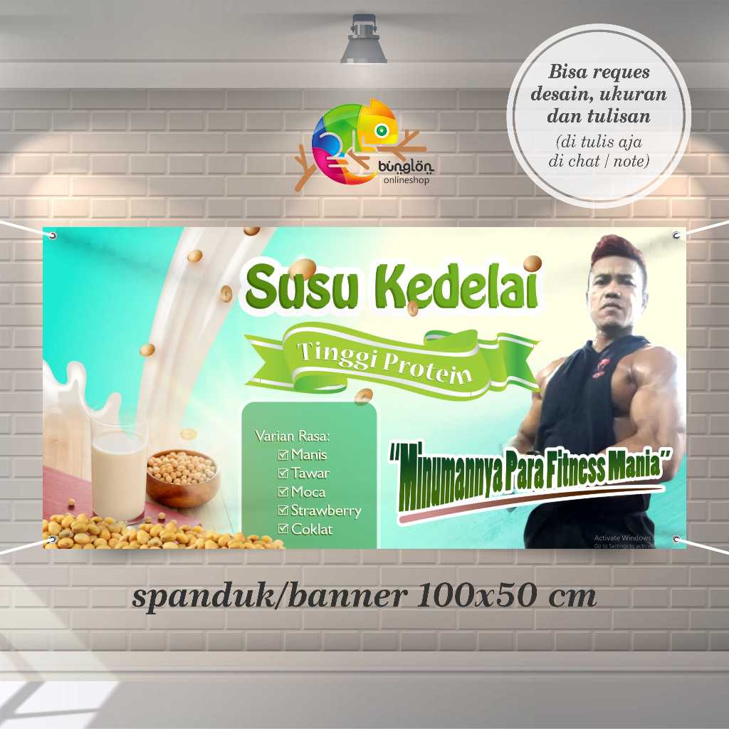 Jual Cetak Spanduk Banner Susu Kedelai | Shopee Indonesia