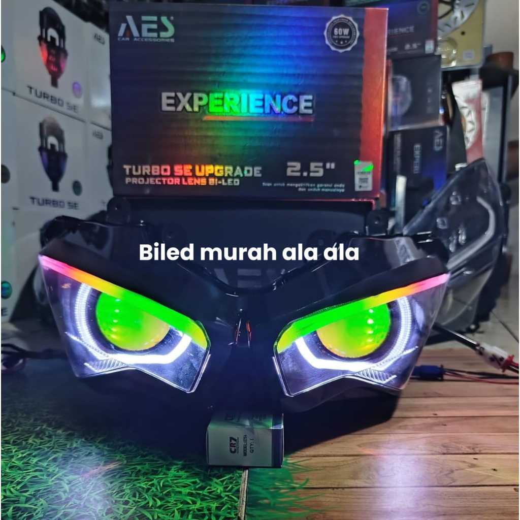 Jual REFLEKTOR LAMPU DEPAN ZX25R ZX-25R PROJECTOR BILED AES FULLSET REFLEKTOR SIAP PASANG ...