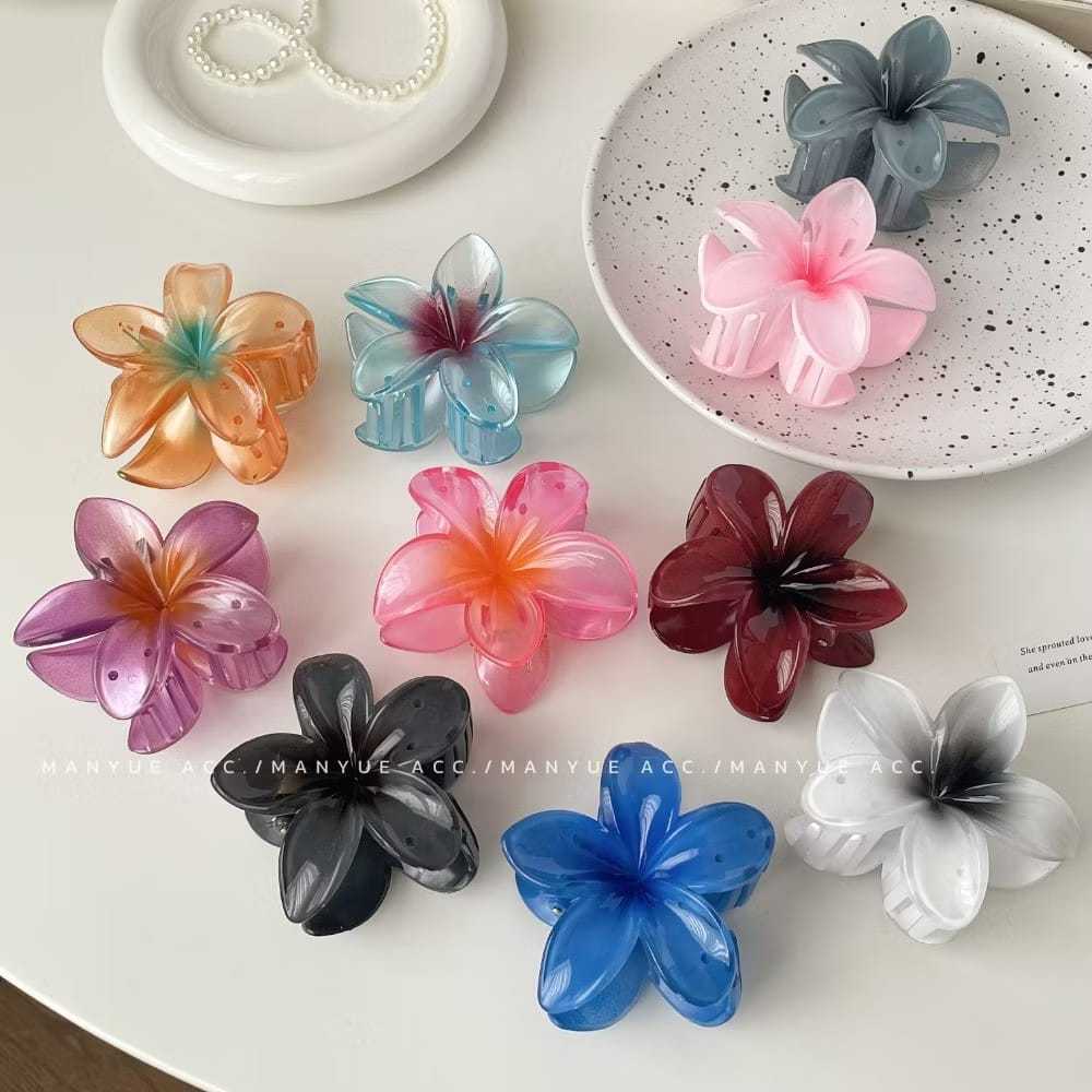 Jual ATS Jepit Rambut Bunga H735 Jedai Kamboja Bali Flower Hair Clip ...
