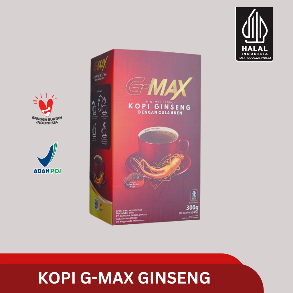 Jual Kopi Gmax Original - Kopi Stamina Pria Tahan Lama - G-MAX Kopi ...