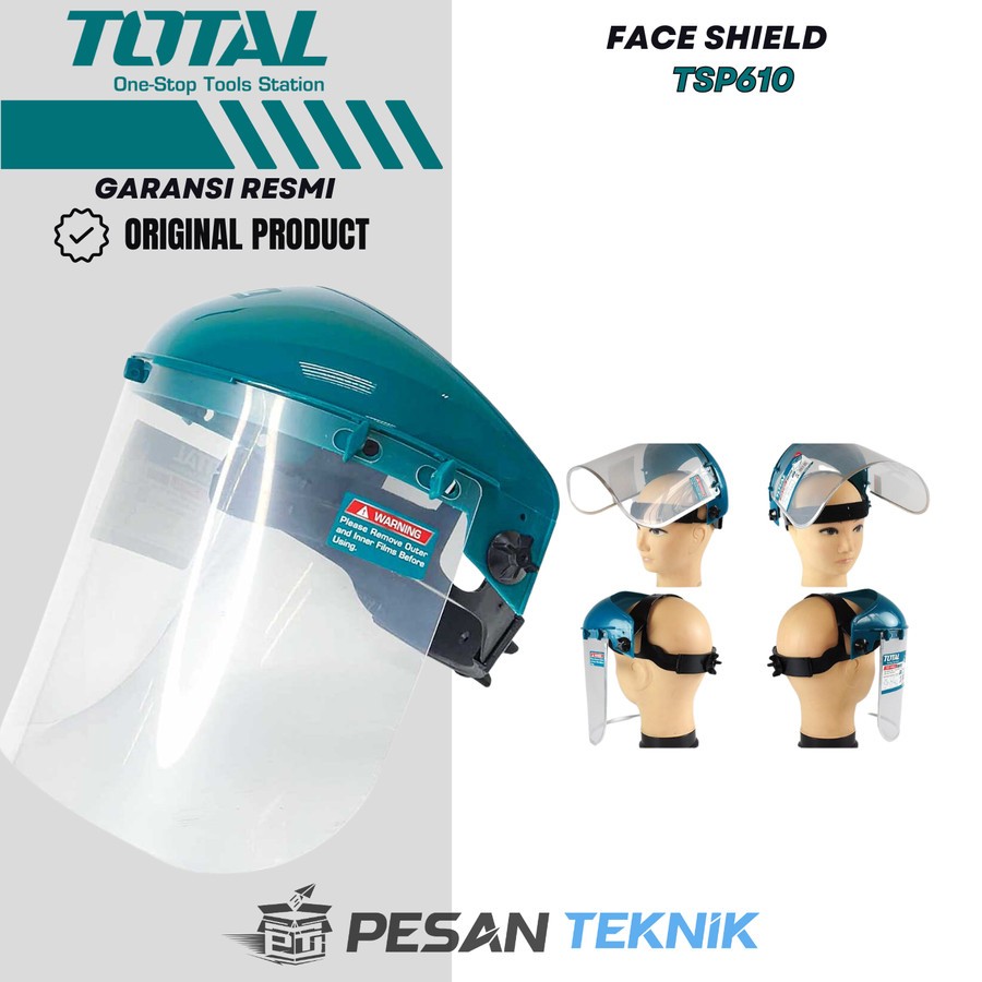 Jual Alat Safety Face Shield Pelindung Muka Wajah TOTAL TSP610 | Shopee ...
