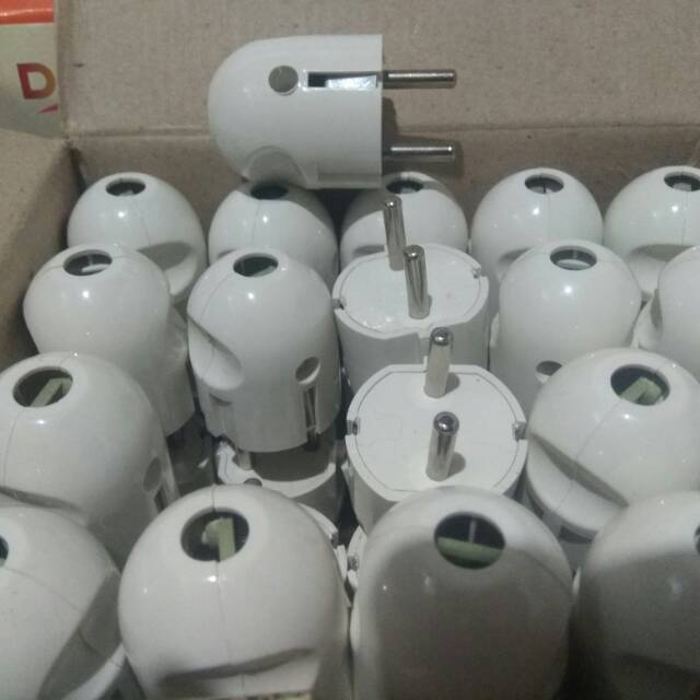 Jual Steker/Colokan bulat putih kualitas broco | Shopee Indonesia