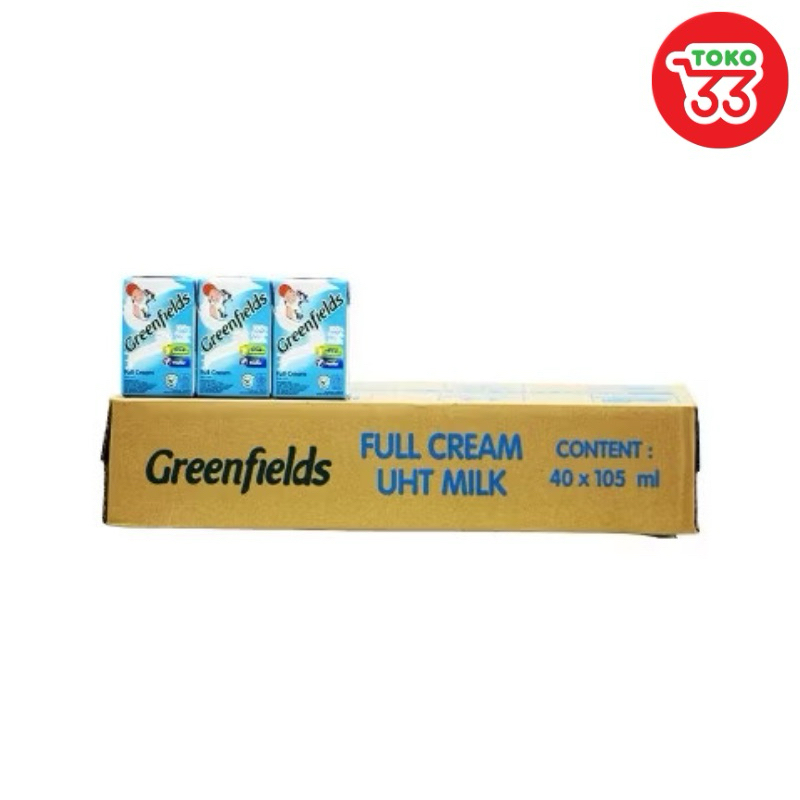 Jual Greenfields Susu UHT Full Cream 105ml isi 40 | Shopee Indonesia