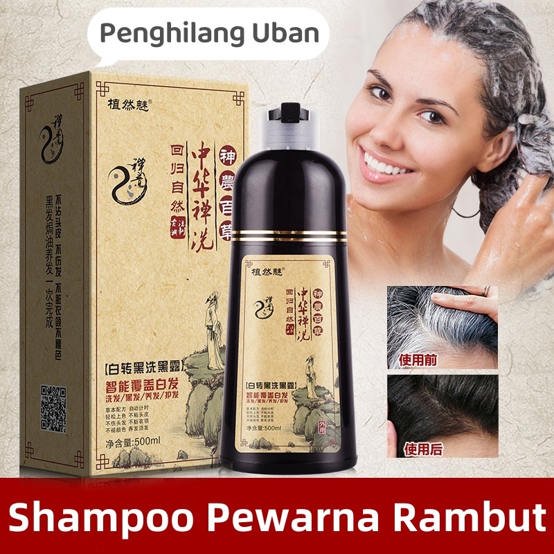 Jual Shampoo uban Sampo Penghitam Rambut Uban Shampo Penghilang Uban ...