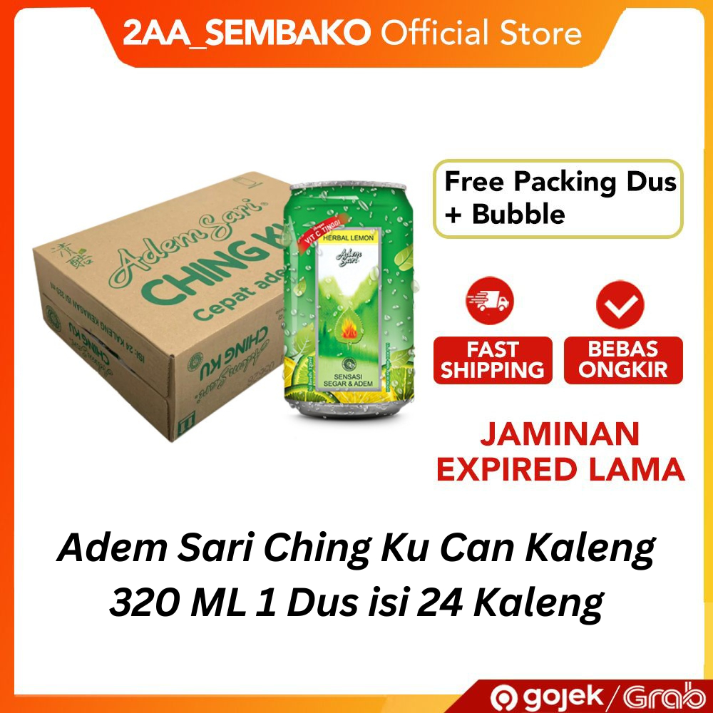 Jual Adem Sari Ching Ku Can Kaleng 320 ML 1 Dus isi 24 Kaleng | Shopee ...