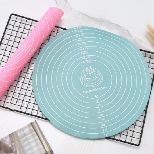 Jual Alas Adonan Baking Mat Silicone Tatakan Adonan Kue Roti Silikon 30 ...
