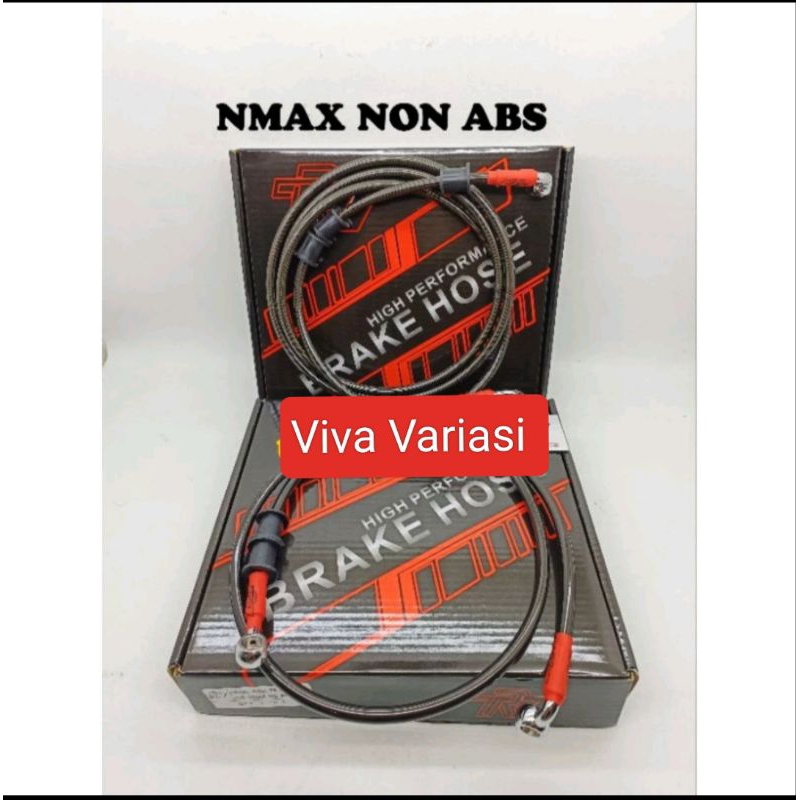 Jual Selang Rem Depan Nmax + Selang Rem Belakang Nmax Old - New Model Carbon Non ABS Kualitas ...