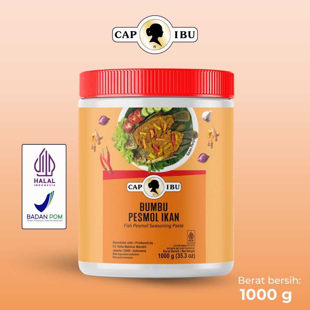 Jual CAP IBU Bumbu Pesmol Ikan Kemasan Pot | Shopee Indonesia