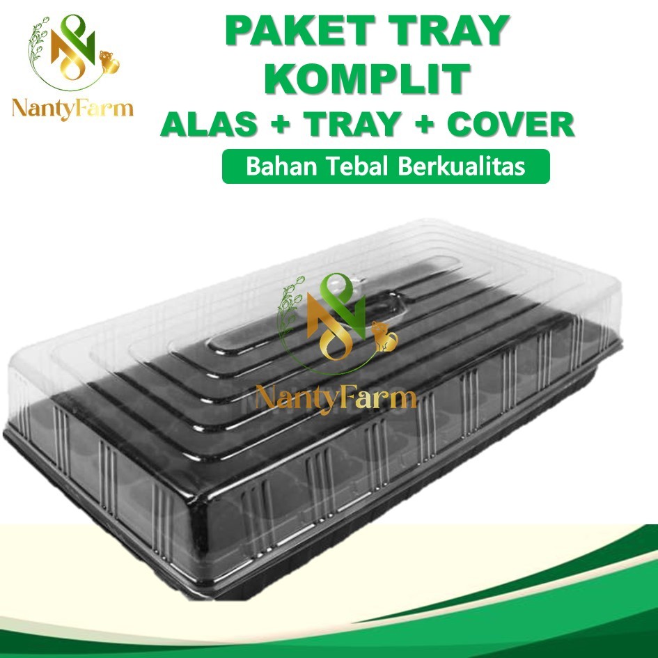Jual Paket Tray Semai Alas Tray Cover Tutup Tray Semai - Tray Semai ...