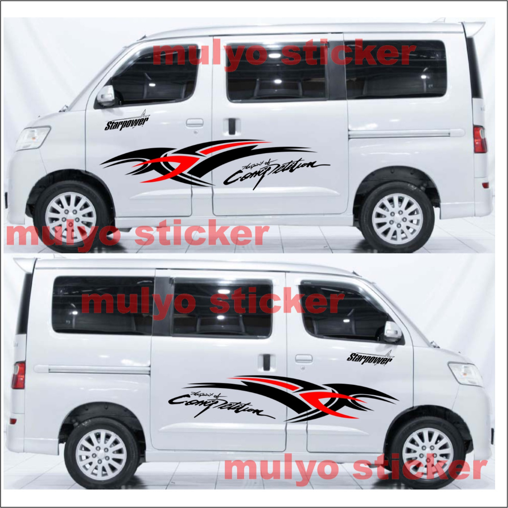 Jual stiker mobil luxio cutting sticker compotition daihatsu | Shopee ...