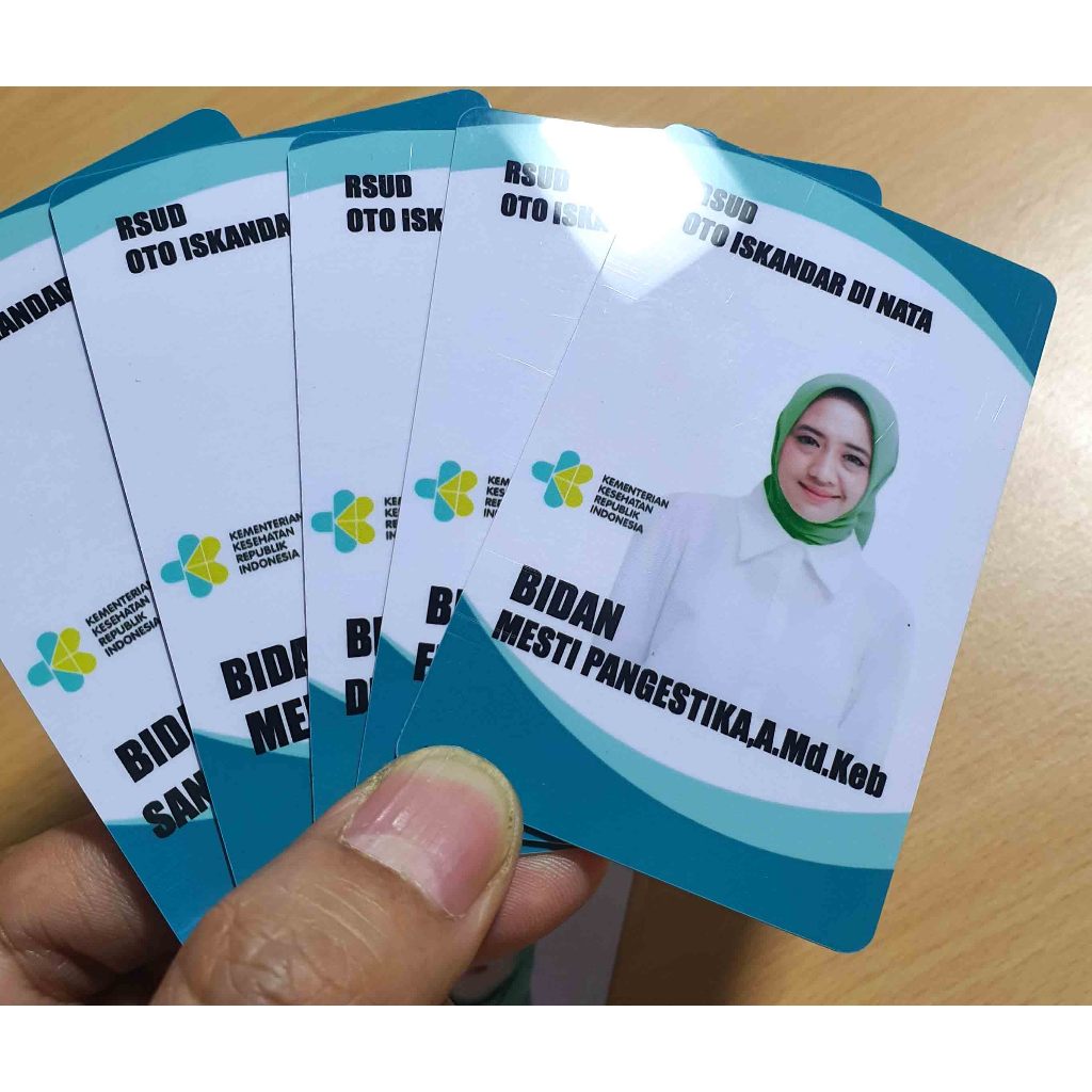 Jual kartu Id card standart kustom 1 sisi atau 2 sisi | Shopee Indonesia