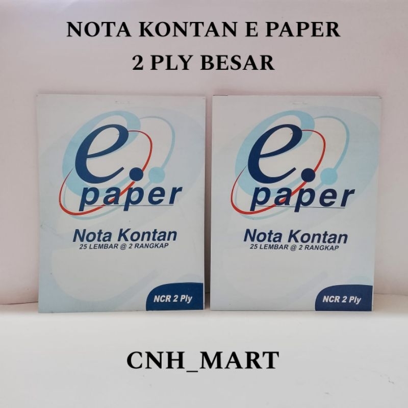 Jual Buku Nota Bon B2 Kontan E - Paper Besar 2 Rangkap NCR Harga 1 Pcs ...