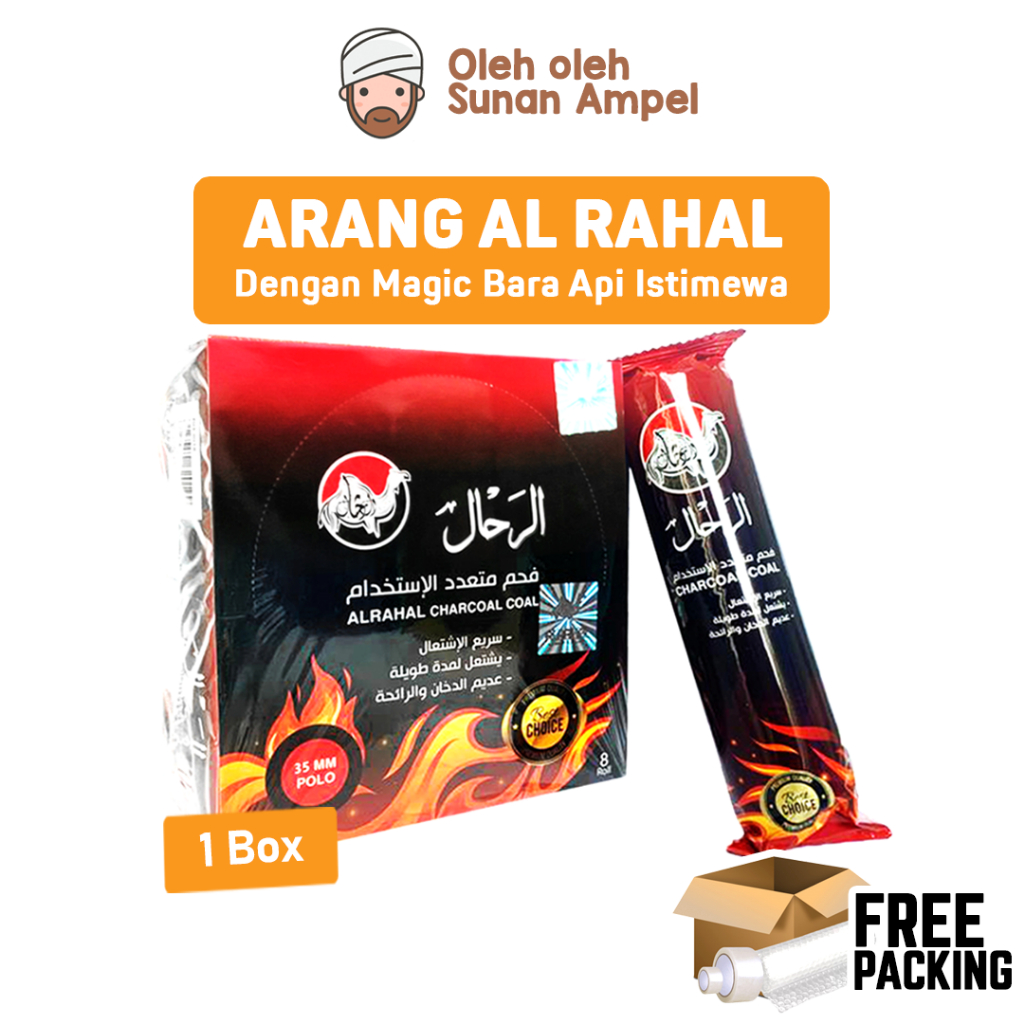 Jual ARANG MAGIC AL RAHAL 1 BOX Kualitas Terbaik No 1 Bara Api Mudah ...