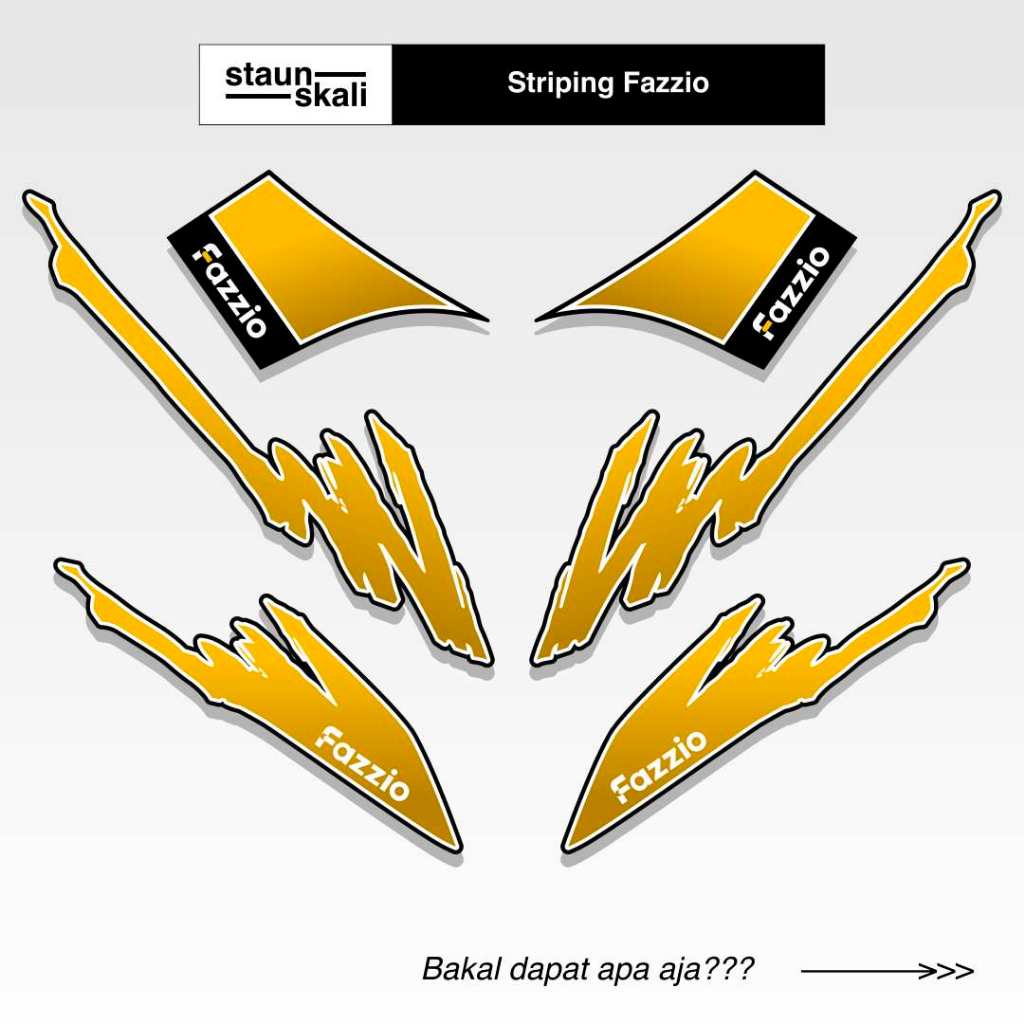 Jual Striping Fazzio Variasi (1) Full Body Custom Original 2022 2023 ...