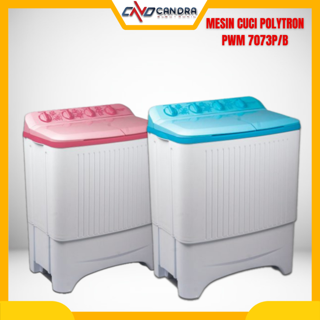 Jual Mesin cuci 2 tabung 7kg POLYTRON PWM 7073 B/P /Mesin Cuci Dua ...