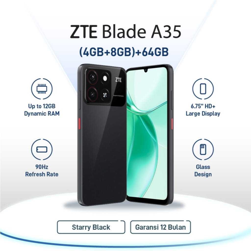 Jual NEW ZTE Blade A35 6,75" Display FHD RAM 4GB ROM 64GB 5.000 mAh ...