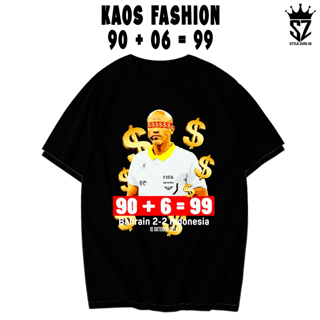 Jual Kaos Wasit Curang Botak - Wasit Bahrain VS Indonesia Cotton Combed ...