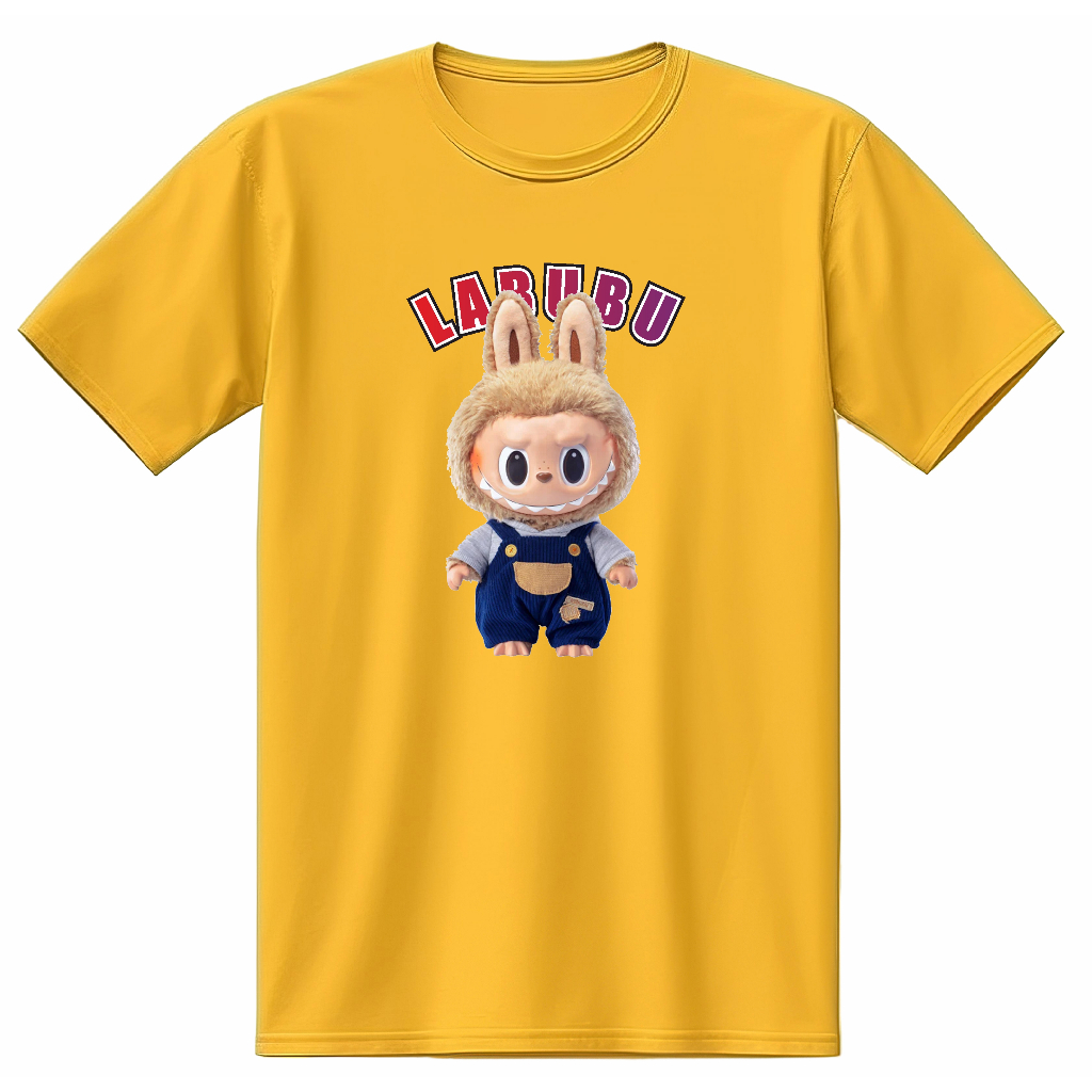 Jual Kaos Anak Viral Labubu 01 ( 2-10 Tahun ) Cewek Cowok Kuning ...