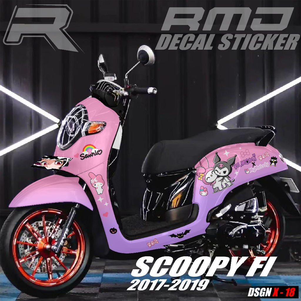 Jual Decal Sticker Scoopy Fi 2017 2018 2019 Full Body - Stiker Scoopy ...