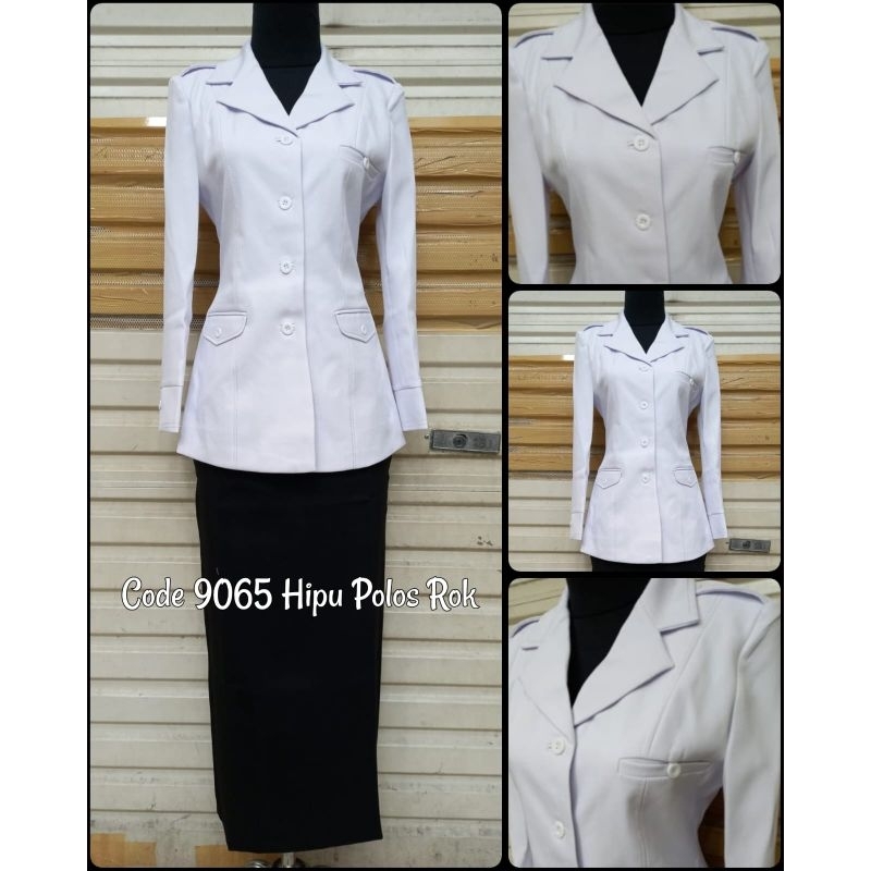Jual SERAGAM HIMPU POLOS KODE 9065 DINAS WANITA BLAZER STELAN ATAS ...