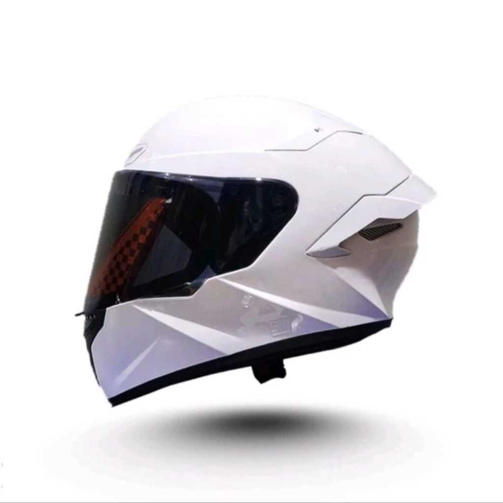 Jual Helm Fullface KBR tt course putih paket ganteng pria wanita dewasa ...