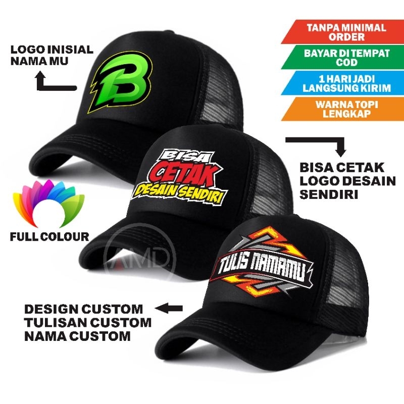 Jual Topi Trucker CUSTOM NAMA ( PART 1 ) Jaring Distro Premium ...