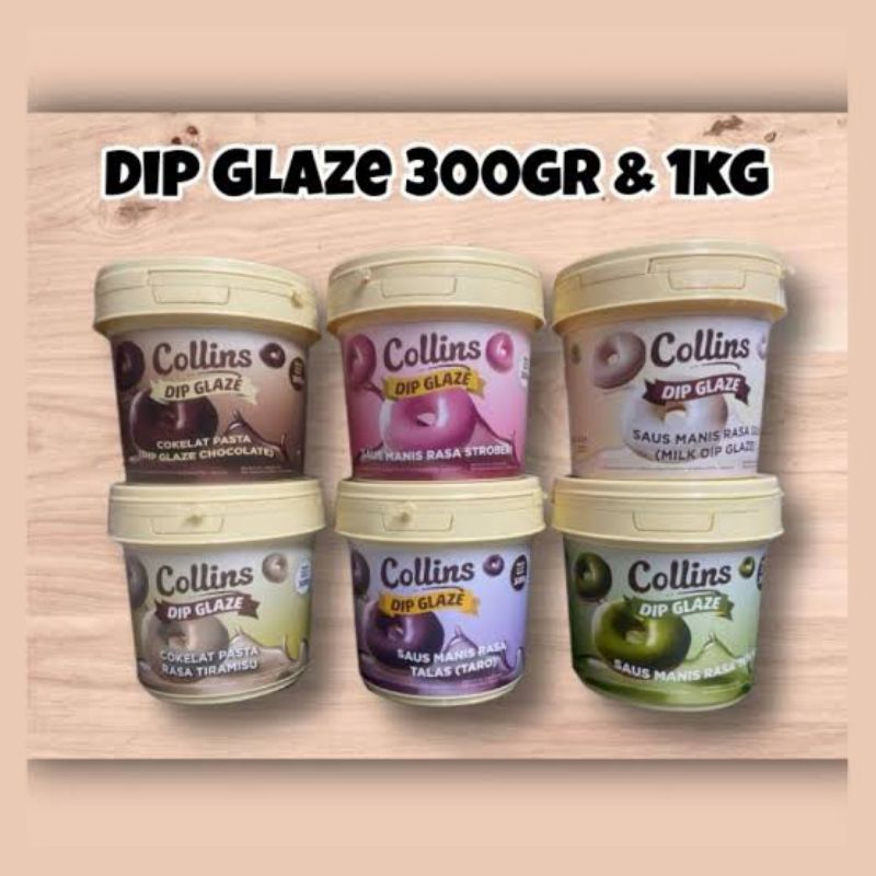 Jual COLLINS GLAZE 300 GRAM SEMUA RASA | Shopee Indonesia