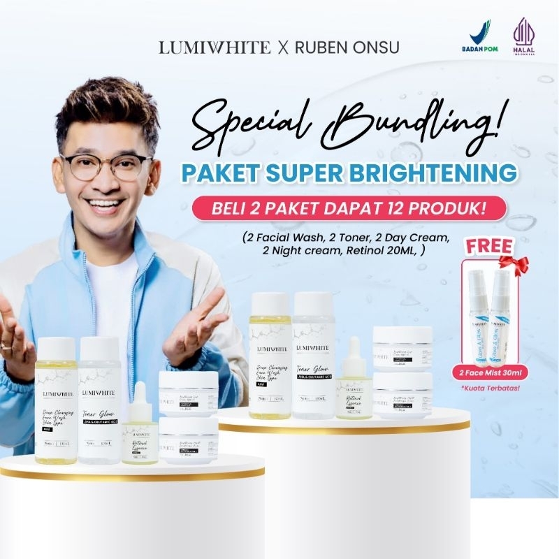 Jual (ORIGINAL) PAKET CREAM LUMIWHITE SUPER BRIGHTENING/LUMIWHITE ANTI ...