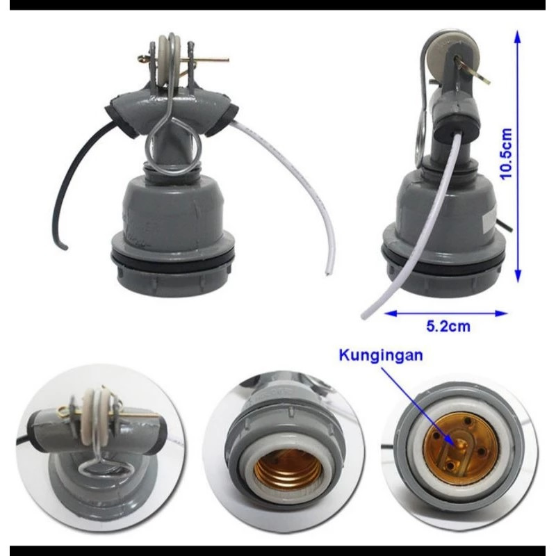 Jual fitting besi E27 keramik | Shopee Indonesia