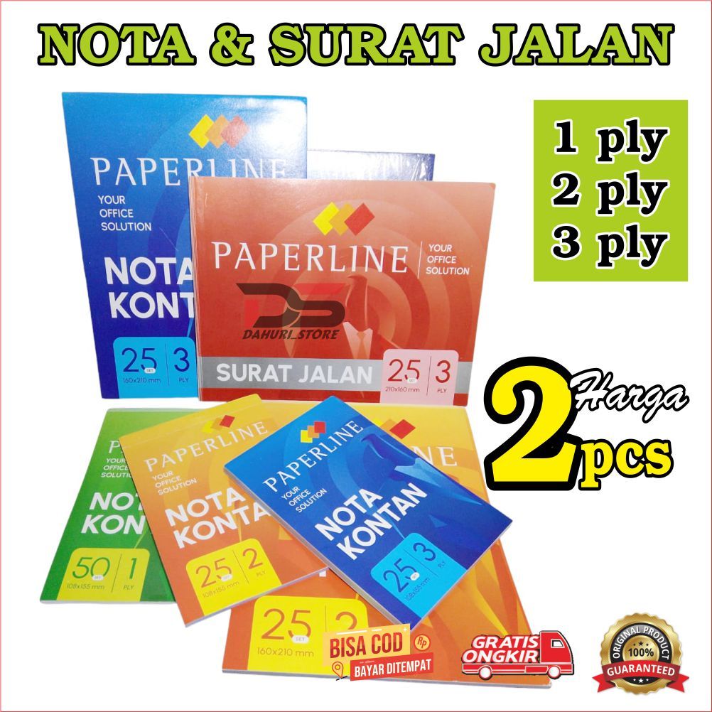 Jual NOTA KONTA Buku Nota Kontan Paperline NOTA KECIL NOTA BESAR ...