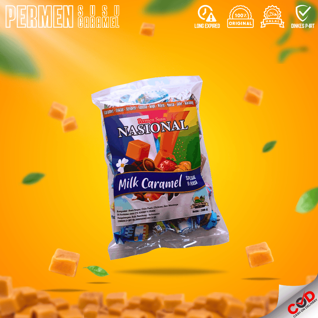 Jual NASIONAL Permen Susu Sapi Karamel Milk Candy Cemilan Pangalengan ...