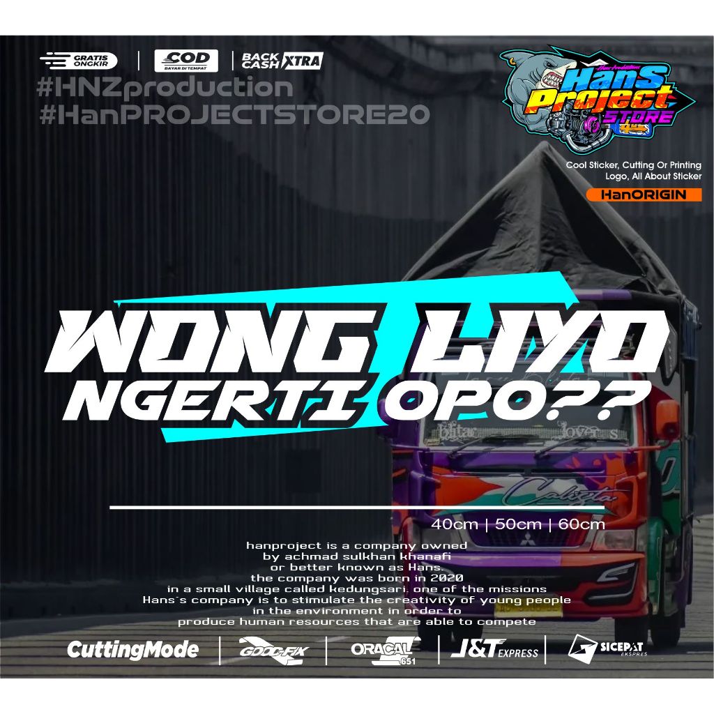 Jual STICKER CUTTING WONG LIYO NGERTI OPO ORIGINAL DESAIN ...