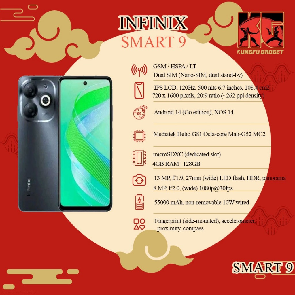 Jual Infinix Smart 9 4/128 Garansi Resmi Infinix Indonesia | Shopee Indonesia